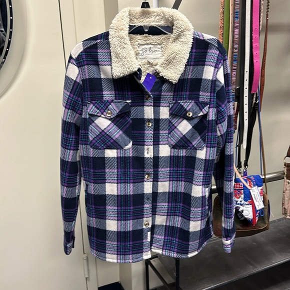 solo threads | Jackets & Coats | Soho Threads Purple Green Jacket L ...